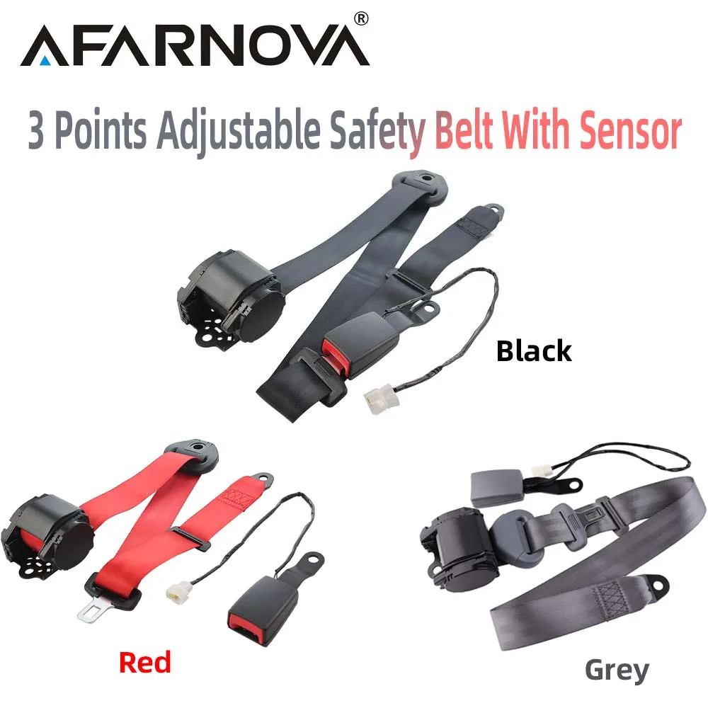 3-Point-Universal-Safety-Belt-280CM-Lap-Belt-3-Points-Sensor-Seat-Belts ...
