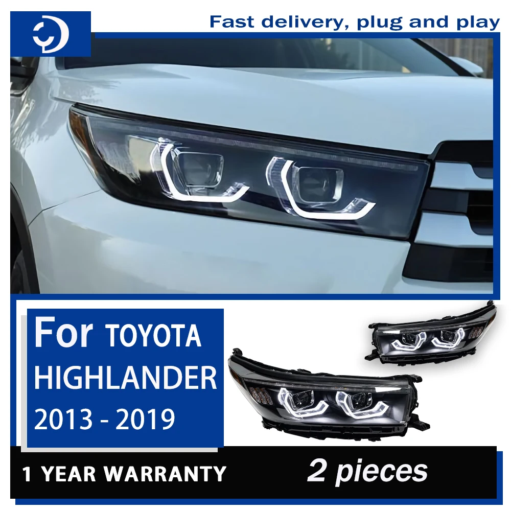 Car Styling Headlights for Toyota Highlander LED Headlight 2018-2021 ...