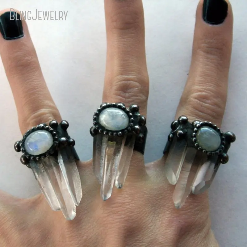 10pcs-Witchdraft-Quartz-Trinity-Crystal-Rainbow-Moonstone-Statement ...
