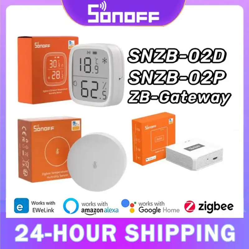 SONOFF-SNZB-02D-P-ZBMINIL2-Gateway-Zigbee-Smart-Temperature-Humidity-Sensor-LCD-Remote ...