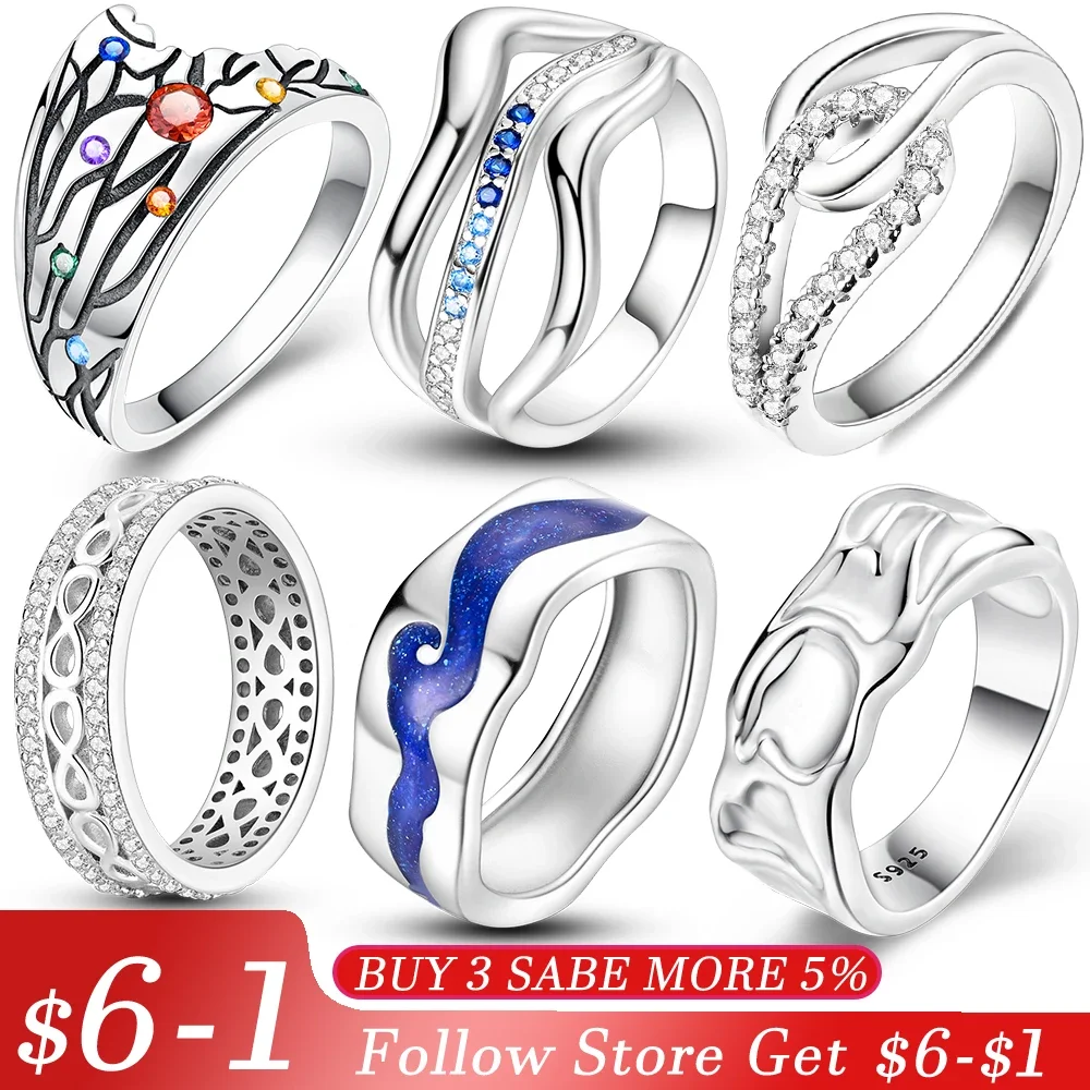 Shining-Colored-Zircon-Ring-Pandora-New-925-Sterling-Silver-Hot-Sale ...