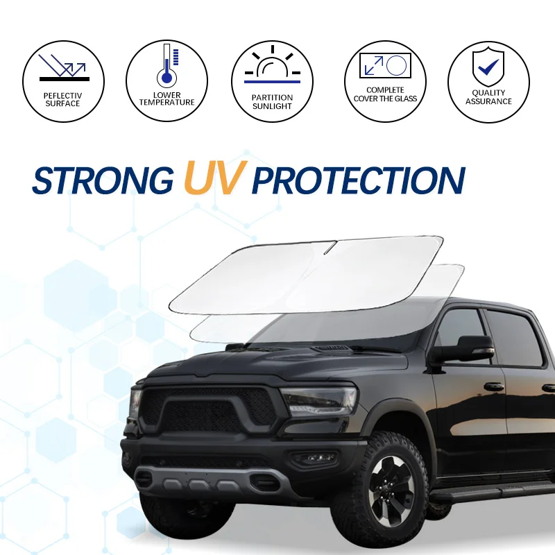 Windshield Sun Shade For Dodge RAM 1500 RAM Sport SRT Sunshade Sun ...