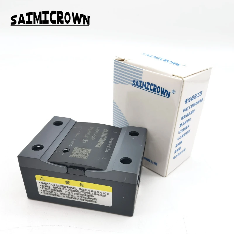 SSR 100DA Relay 3 32V DC to 24 480V AC Output Single Phase Solid State ...