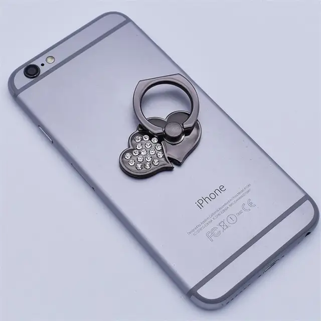 Luxury Diamond Shiny Gemstones Metal Mobile Phone Ring Bracket ...