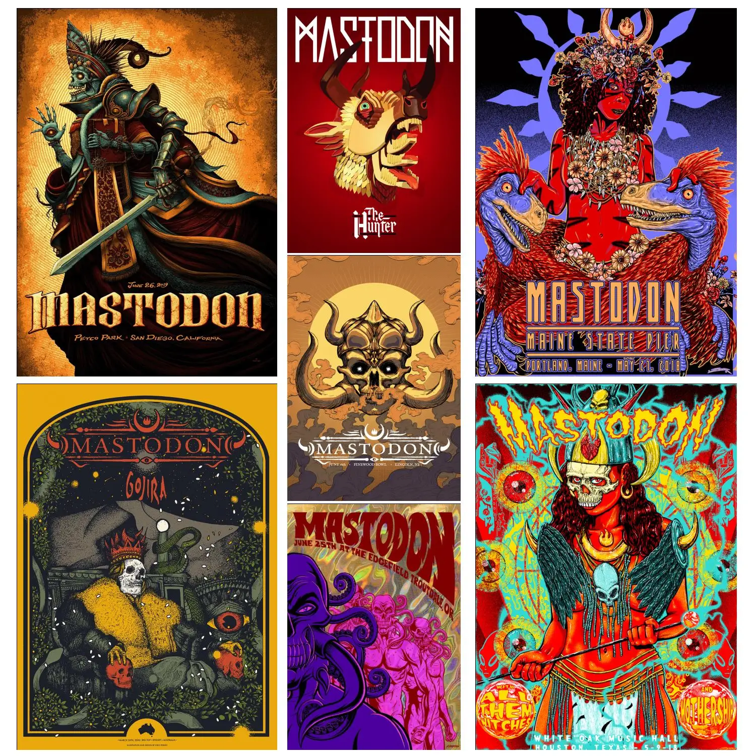 mastodon-Anime-Video-Game-Canvas-Art-Poster-and-Wall-Art-Picture-Print ...