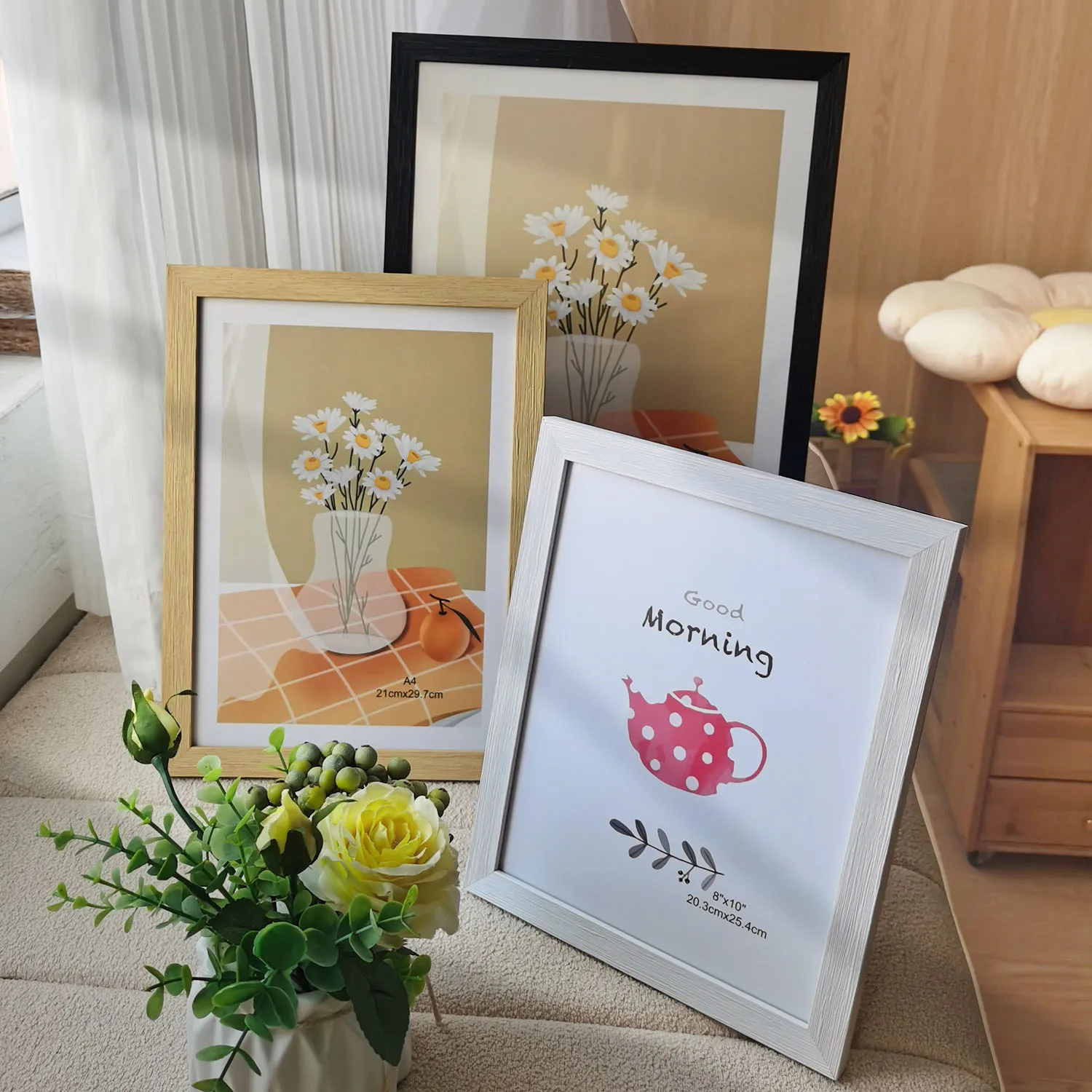 Resin Picture Frame 10X15/15X20/20X25cm A4 Living Decor Honors ...