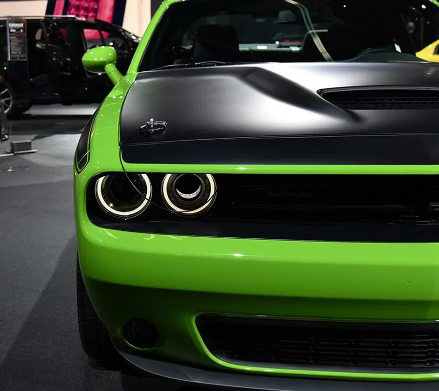 For-Dodge-Challenger-Hellcat-2008-2020-Headlight-Cover-Transparent ...