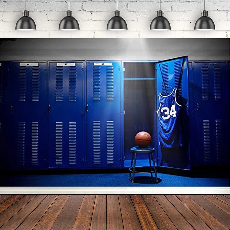Photography Backdrop Basketball Club Basketball Locker Room Picture ...