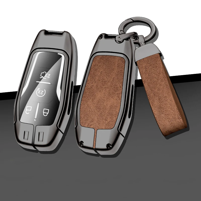 Ford Car Metal Key Case Cover For Ford Fusion Explorer Mustang Edge F ...