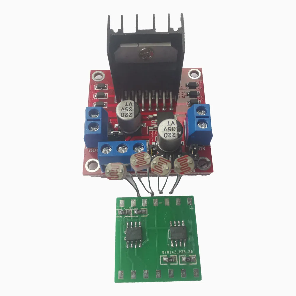 Dual Axis Solar Tracker Sensor + L298N Motor Drive Board Automatic ...