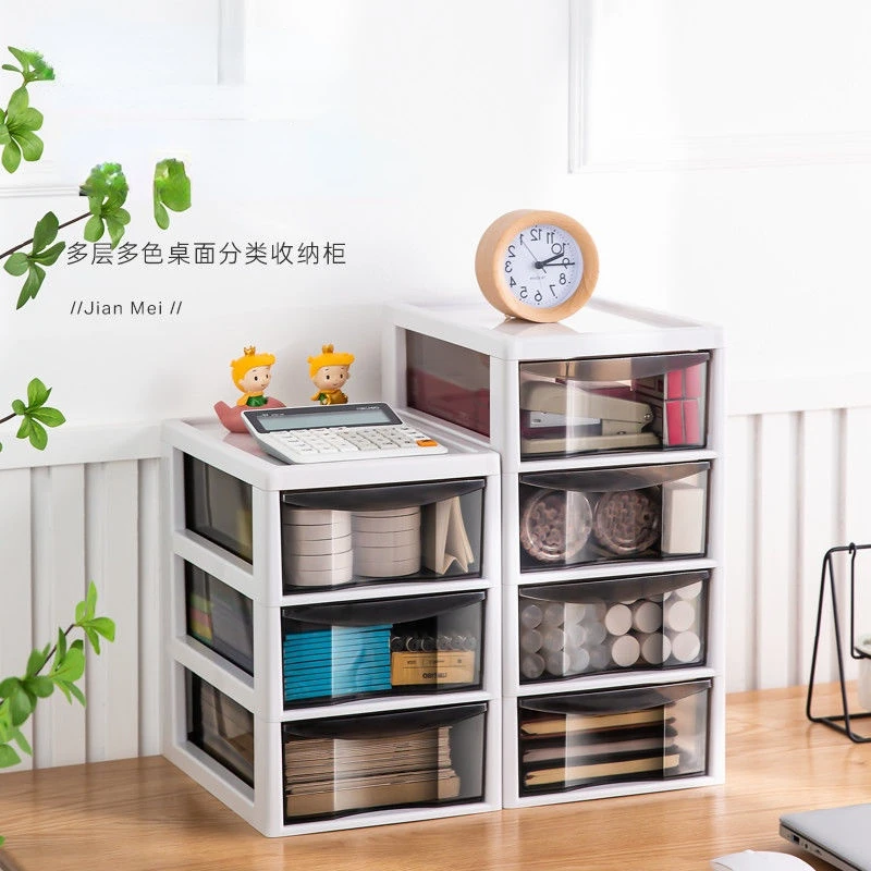 Desktop Storage Box Drawer Type Home Dormitory Bedroom Multi layer ...