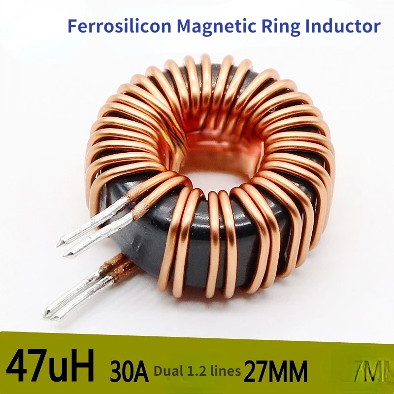 5Pcs-High-Current-Iron-Silicon-Aluminum-Toroidal-Inductor-Coil-47UH-30A ...