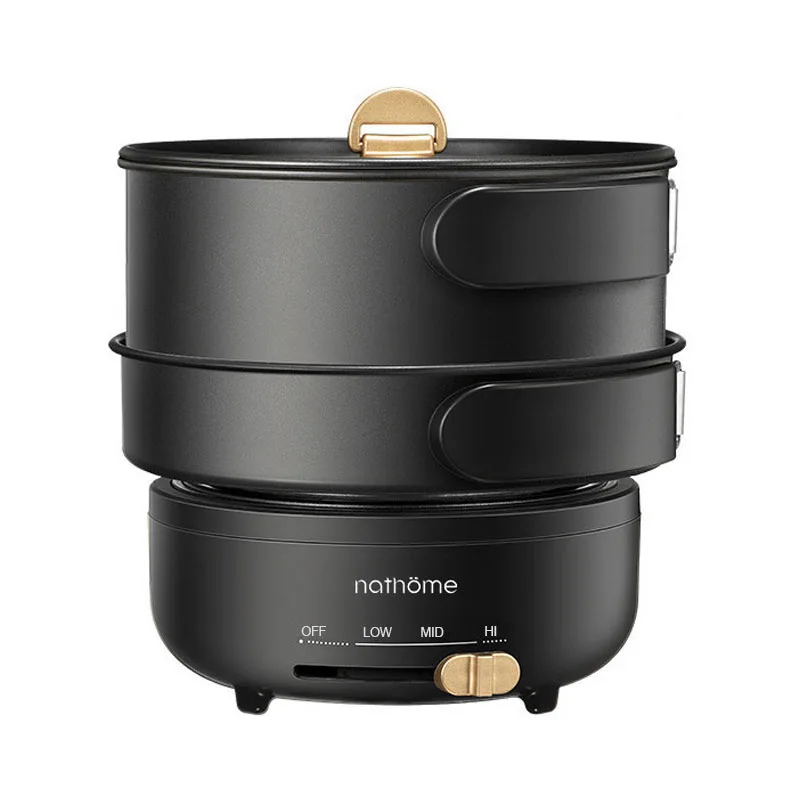 Portable Electric Cooking Pot Non-stick Pan For Travelling Camping ...