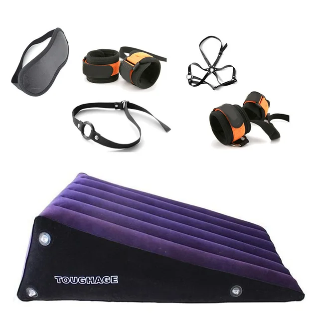 TOUGHAGE Inflatable Triangle Cushion And SM Set Ramp Wedge Pillow Body ...