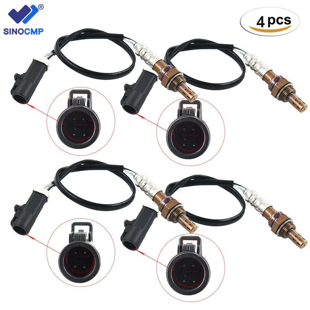 4pcs 234-4046 O2 Oxygen Sensor Set For 1995-2010 Ford Mustang 3.8l 4.0l ...