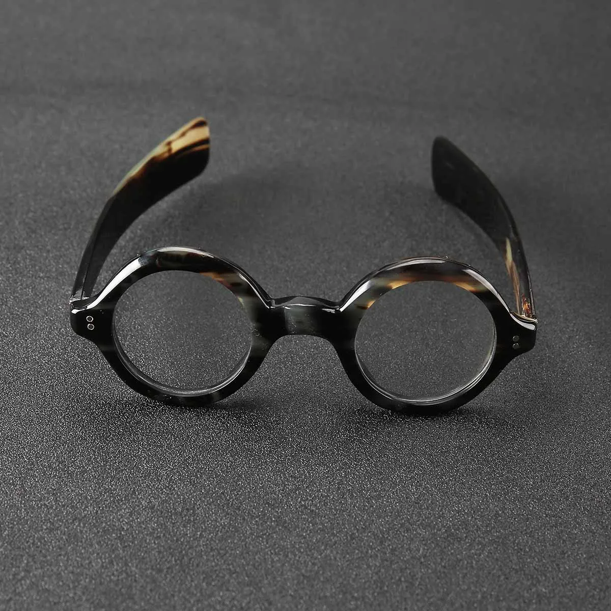 Japanese-style-rivet-model-hand-made-custom-wide-straight-temple-small ...