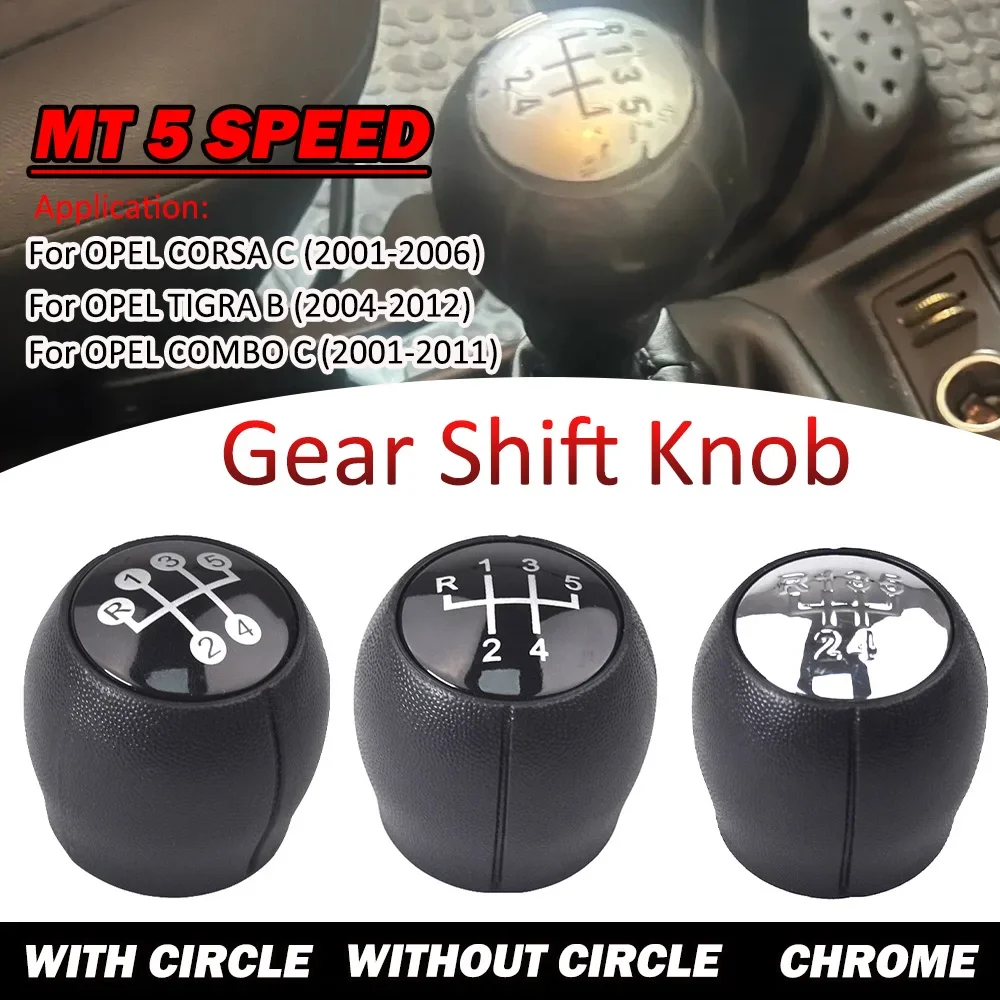 5-Speeds-Gear-Shifter-Knob-Stick-Head-Lever-Handle-Replacement-For ...