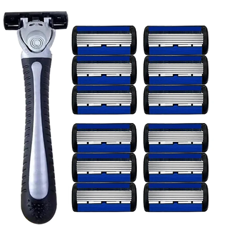 6-layer-razor-blade-stainless-steel-men-s-manual-razor-suitable-for ...