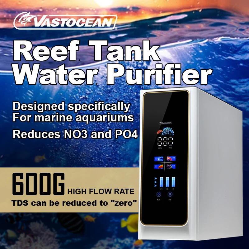 VASTOCEAN 600GPD High-Flow RO/DI Water Purifier for Marine Aquariums ...