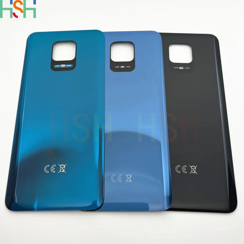 For Xiaomi Redmi Note 9S Note 9 Pro 64MP Battery Back Cover 3D Glass ...