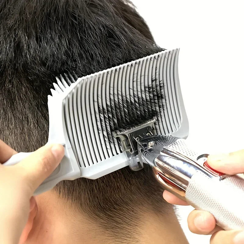 1pc-Hair-cutting-aids-Plastic-Flat-head-push-Trimming-comb-Men-s ...