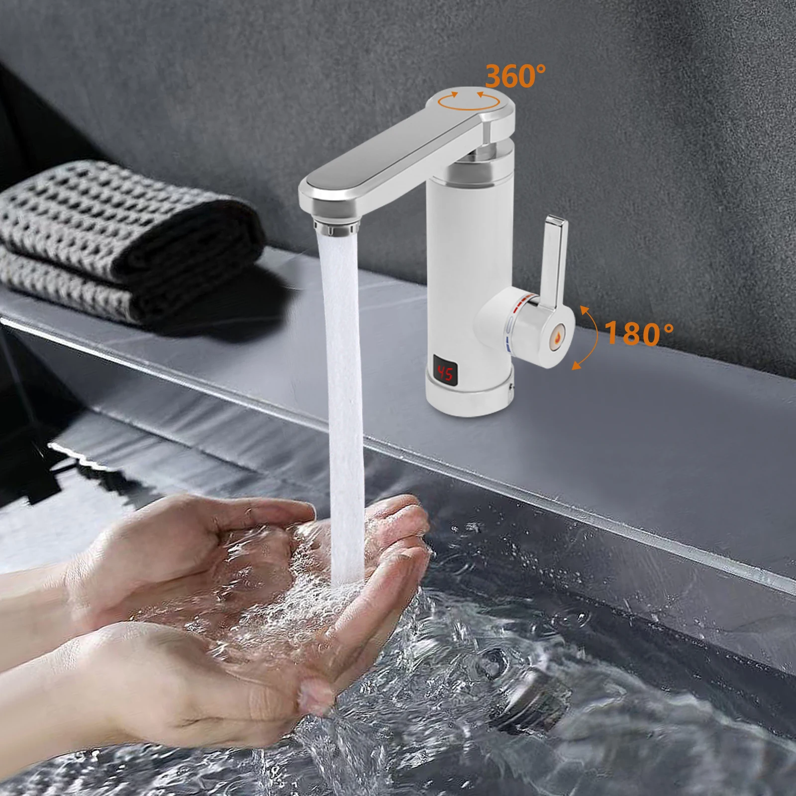 Electric-Heated-Faucet-Electric-Faucet-with-Temperature-Indicator ...