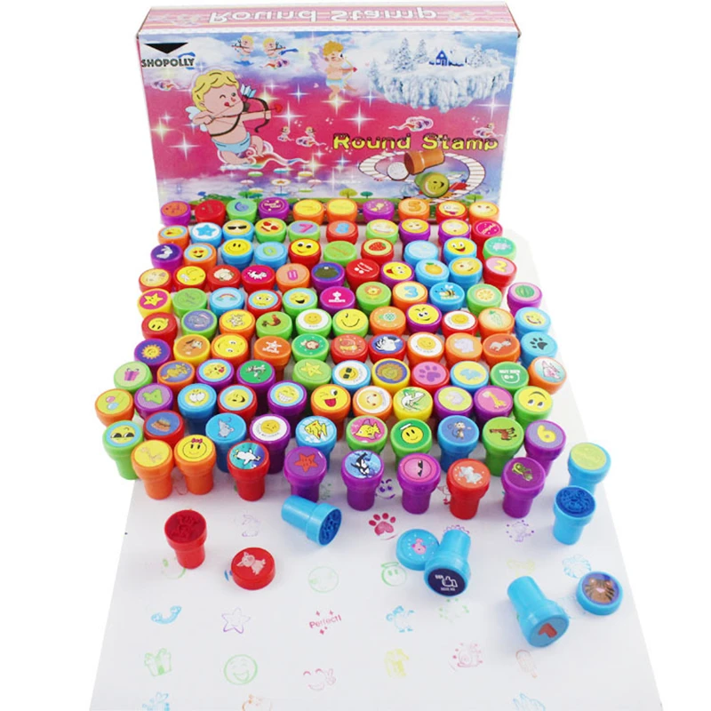 Tampons De Dessin Animé Smiley Face Pour Enfants, 36 Pièces, Tampons ...