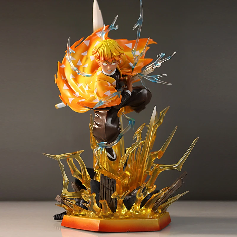 Agatsuma Zenitsu Demon Slayer Anime Figure Akaza Kimetsu No Yaiba ...