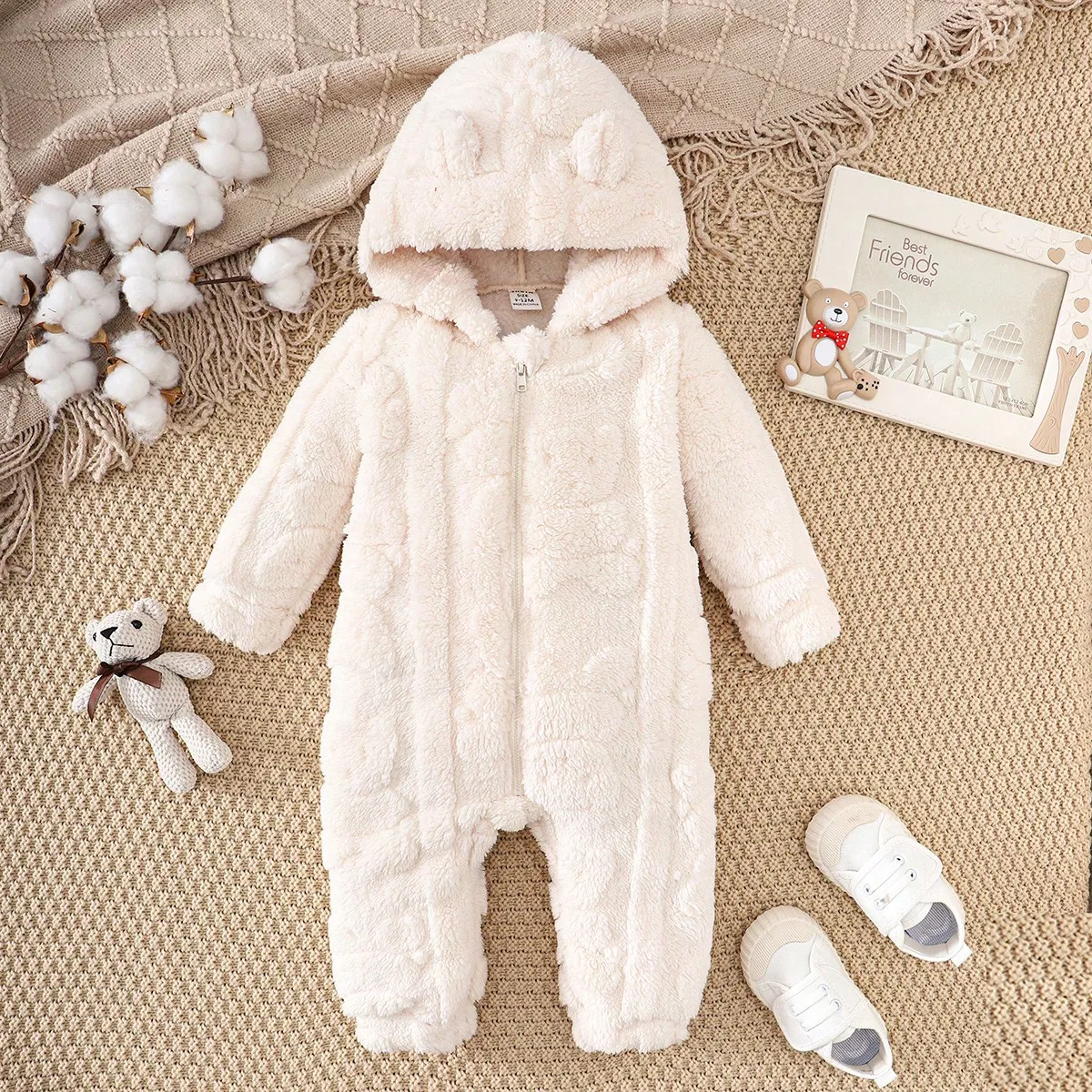Baby-Girl-Baby-Boy-Baby-Cute-Soft-Comfortable-Fluffy-Long-Sleeve-Hooded ...