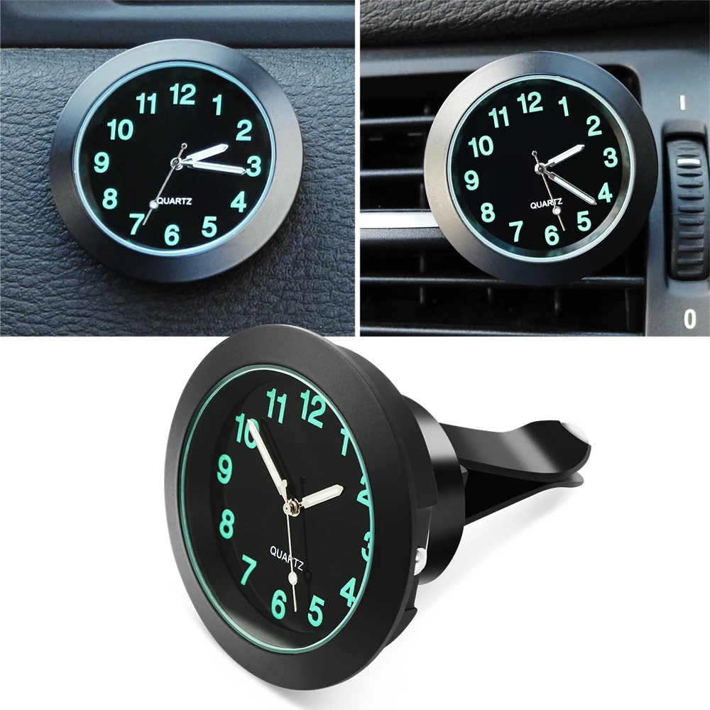 Luminous-Auto-Gauge-Clock-Mini-Car-Air-Vent-Quartz-Clock-for-Renault ...