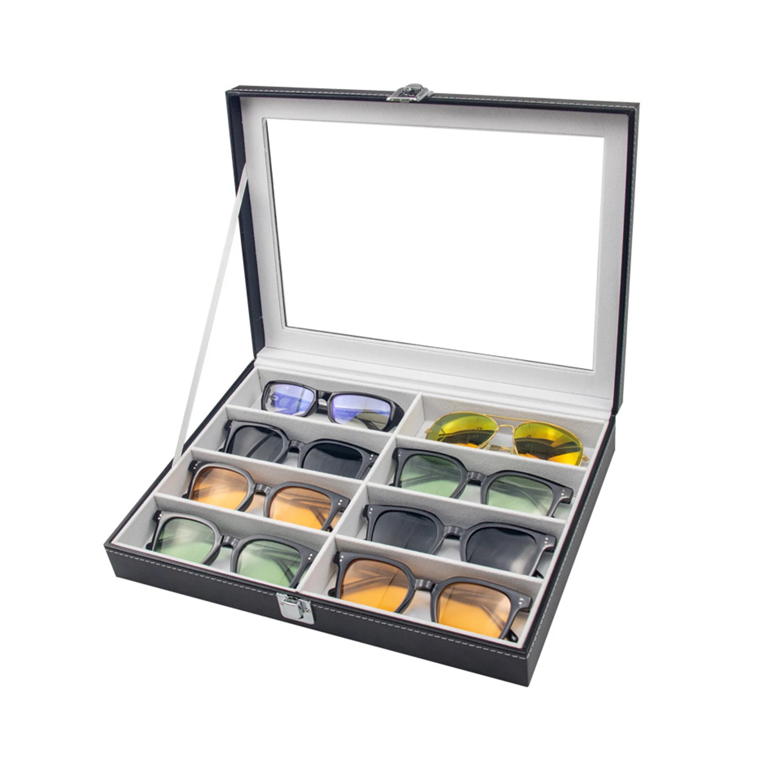 Glasses-Display-Box-Eyewear-Display-Case-Lockable-Multifunctional ...