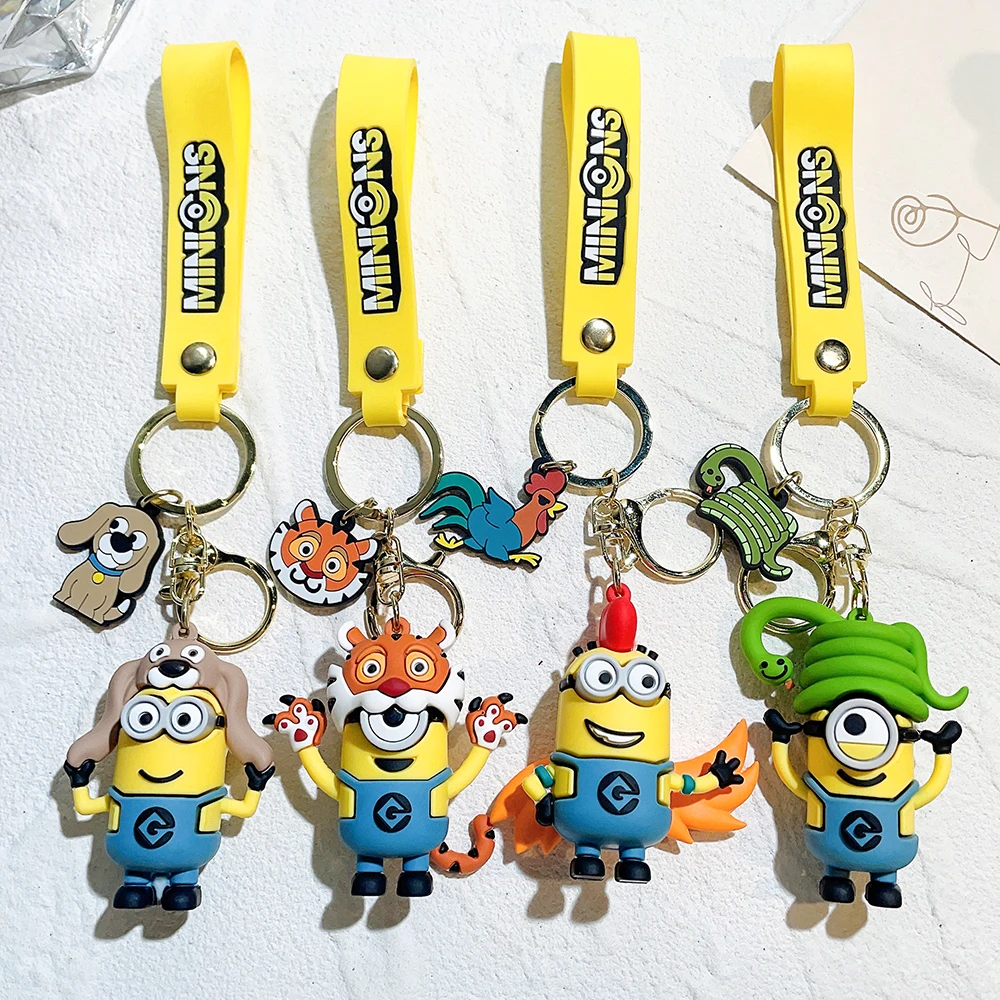 Anime-Minions-Keychain-12-Chinese-Zodiac-Series-Cute-Cartoon-Child-Toy ...