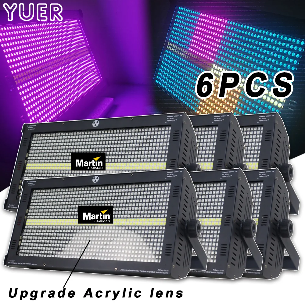 6PCS-Martin-Atomic-LED-RGB-8-Zones-8-White-280W-Strobe-Light-Horse ...