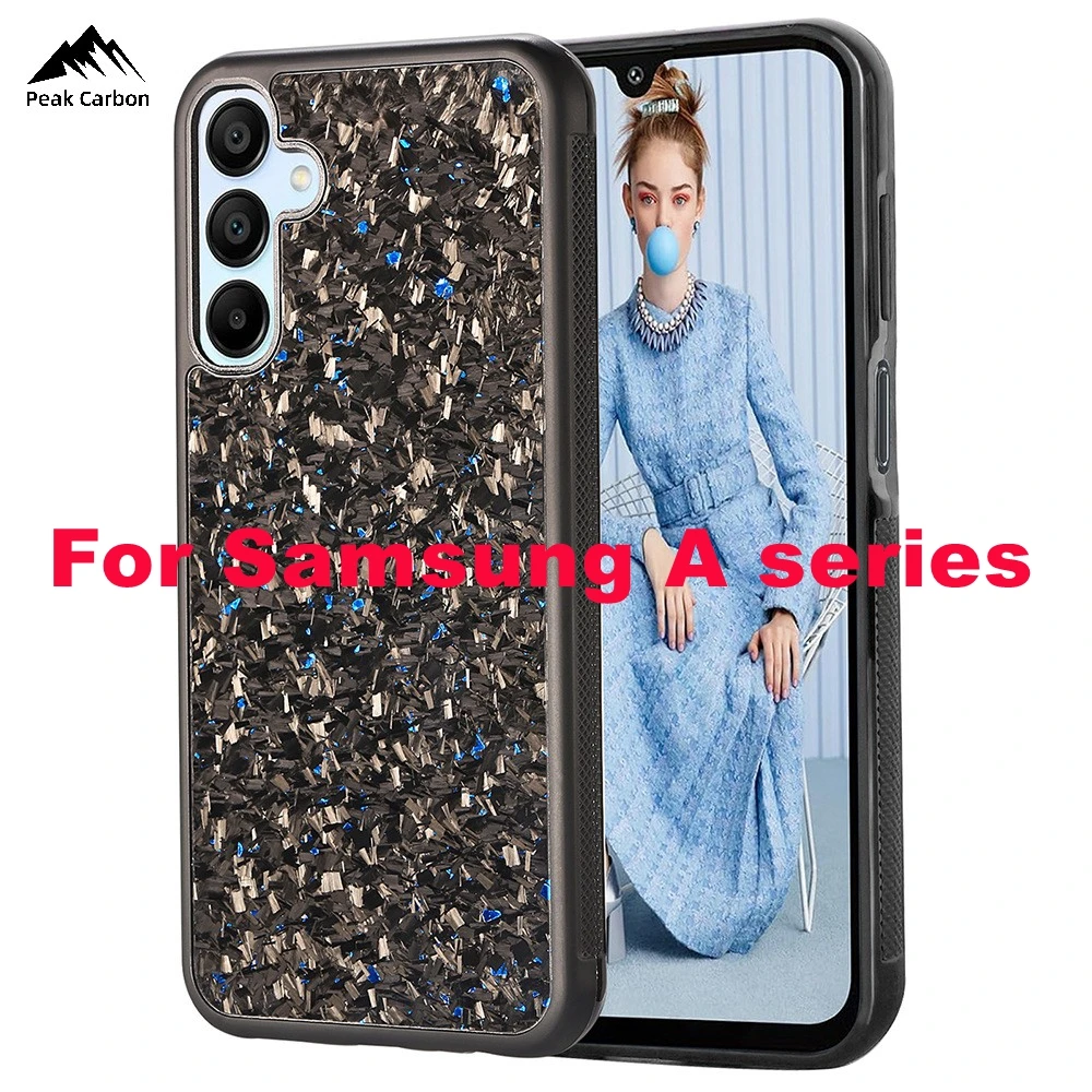Real Glossy Forged Carbon Fiber Case for Samsung Galaxy A16 A15 A14 A13 ...