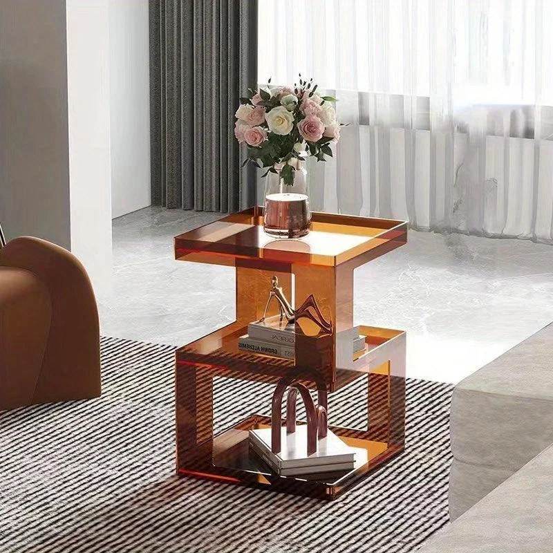 Acrylic-Modern-Cubby-Side-Table-Light-Luxury-Edge-Design-Mobile-Small ...