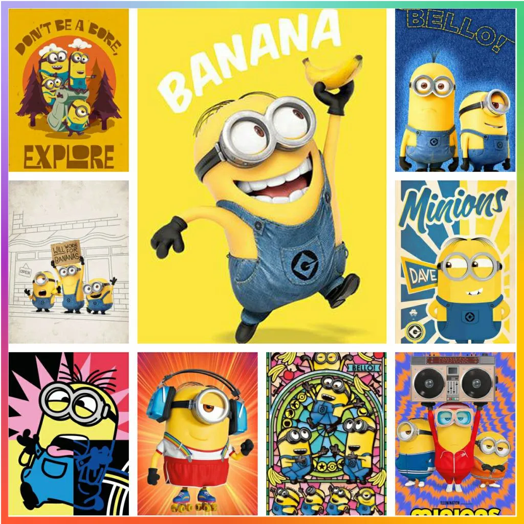 Cartoon-Lovely-Cute-M-Minions-Diamond-Painting-Puzzle-Printed-Cross ...