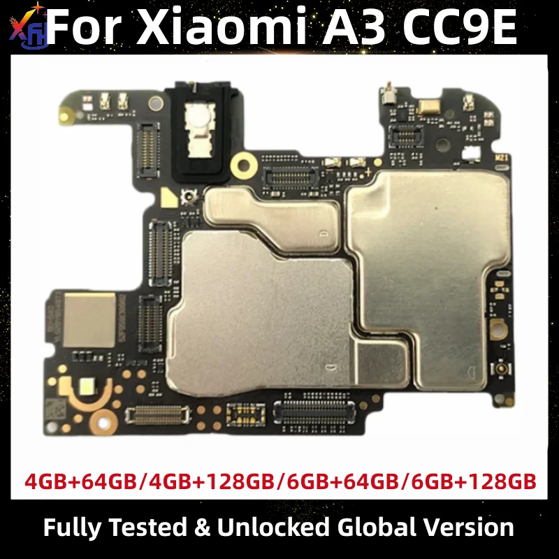 Motherboard-for-Xiaomi-Mi-A3-100-Original-Unlocked-Mainboard-with-Full ...