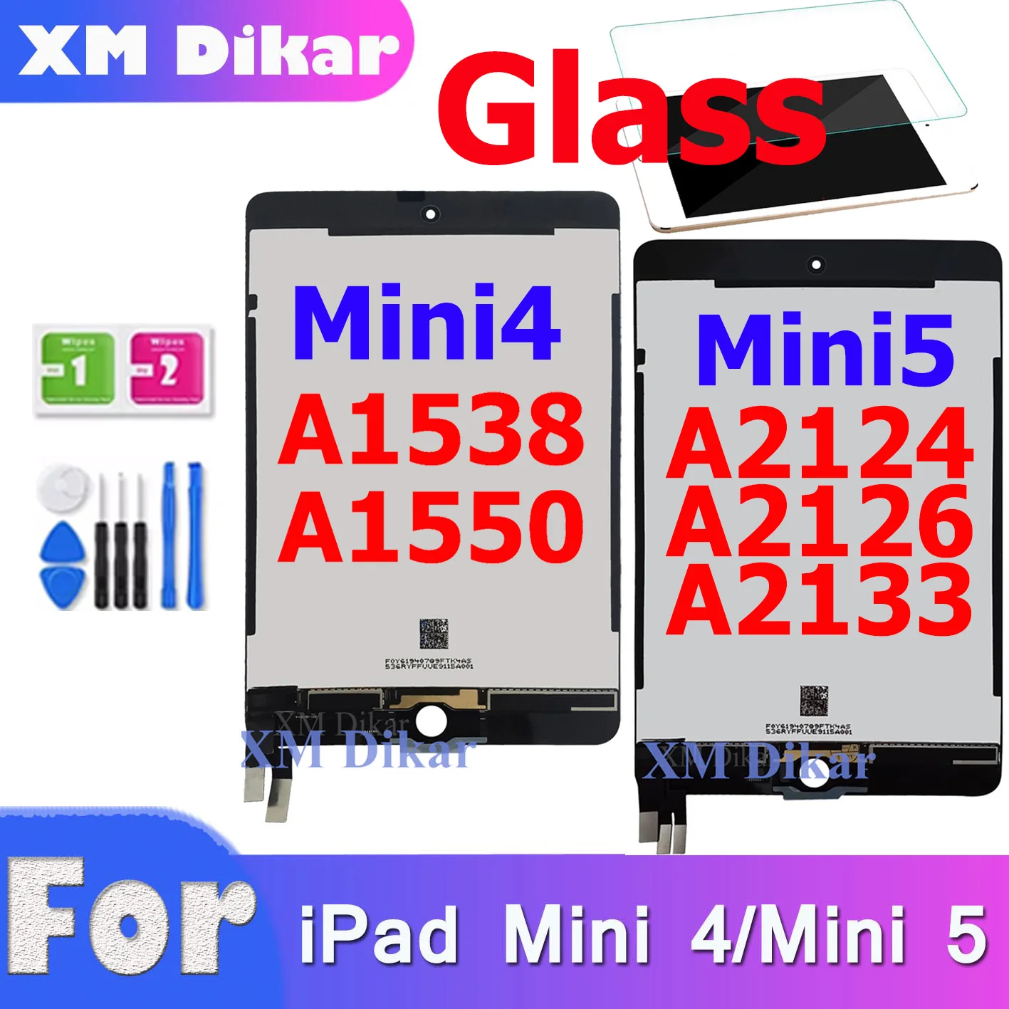 100-Tested-NEW-LCD-For-iPad-Mini-5-A2133-A2124-A2126-LCD-Display-Touch ...