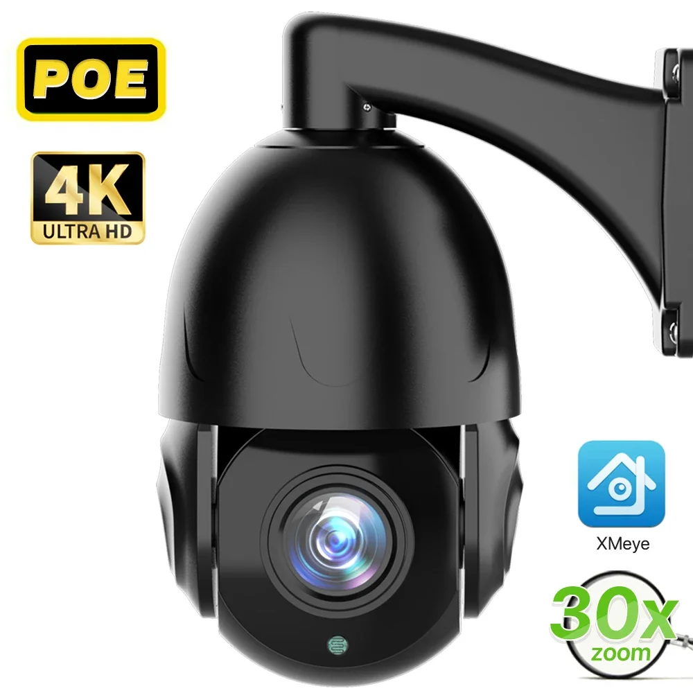 8MP-4K-HD-POE-PTZ-Camera-Outdoor-30X-Zoom-H-265-Speed-Dome-IP-Camera ...