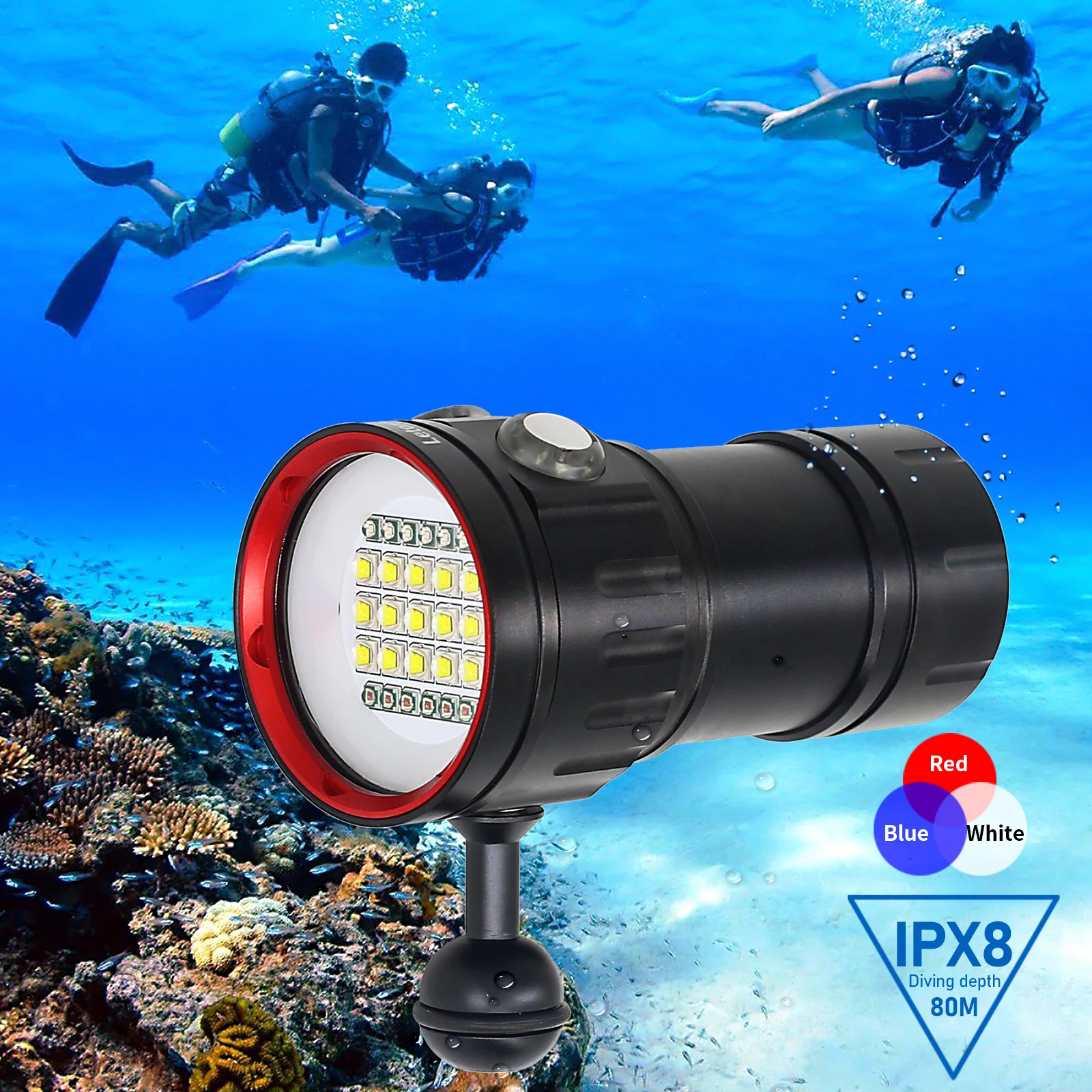 Professional-Underwater-27-LED-Photography-Light-Highlight-Lamp ...