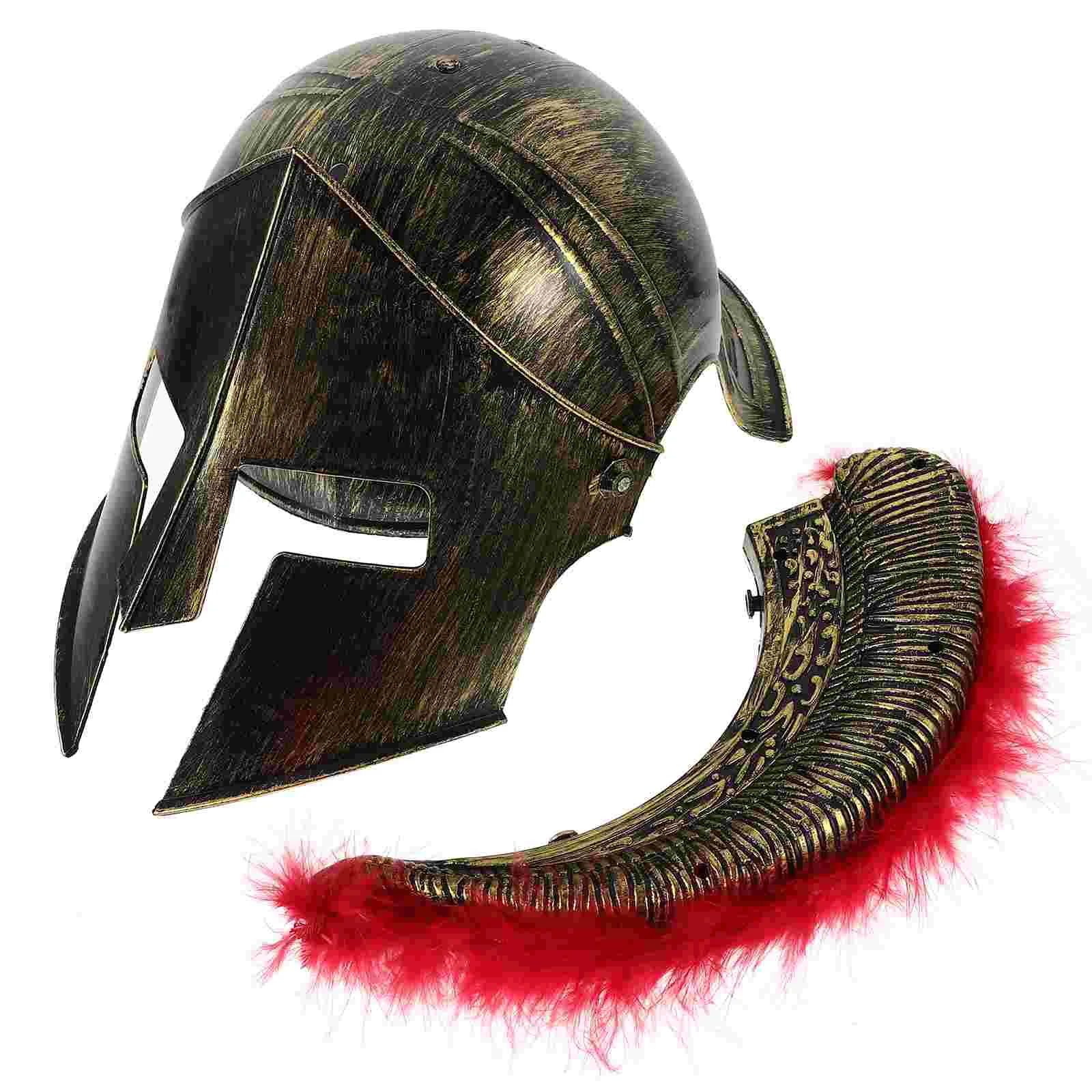 Ancient-Roman-Fighter-Helmet-Costume-Cosplay-Party-Headwear-Medieval ...