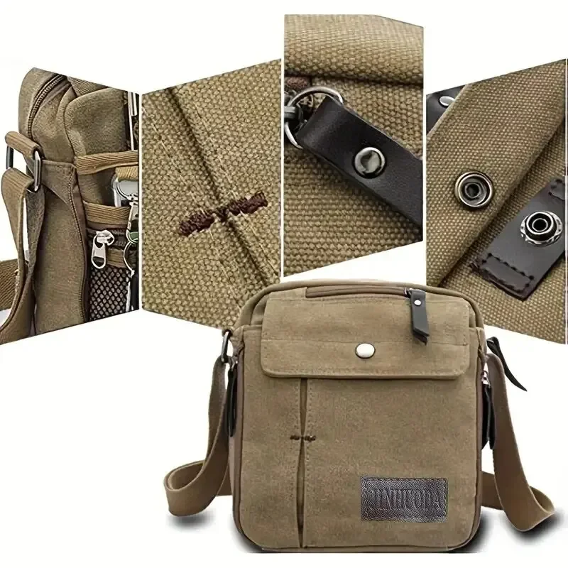 Practical Design Square Bag, Zipper All-Match Travel Storage Casual ...