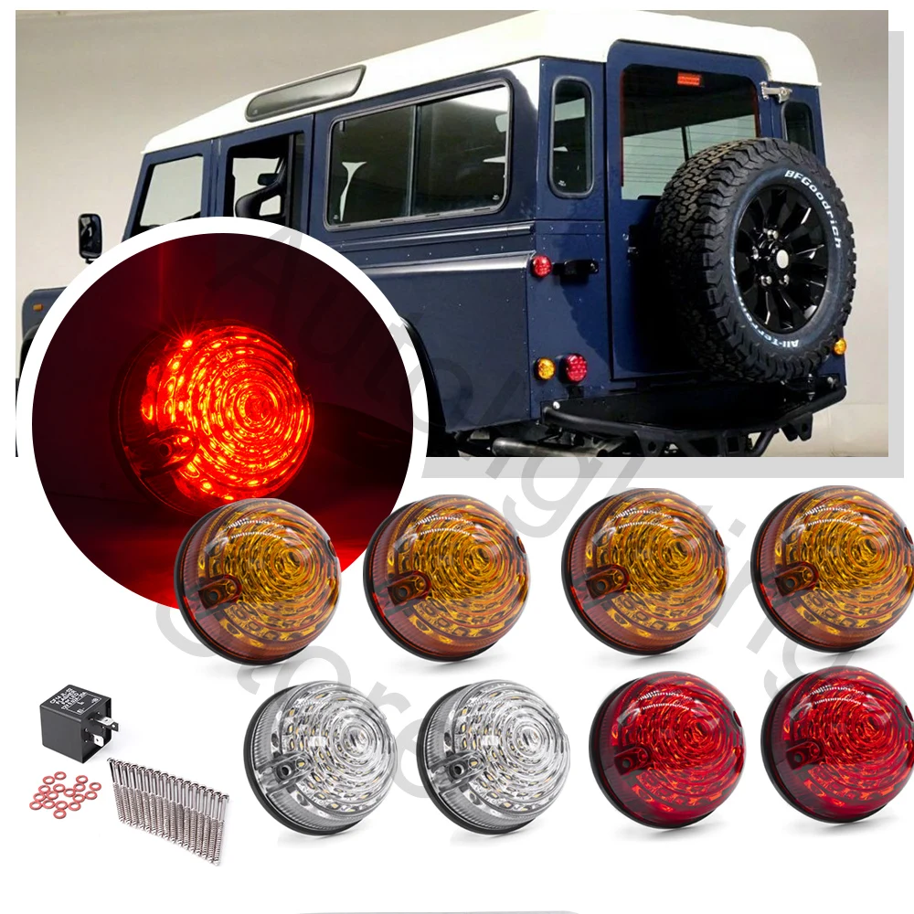 For-Land-Rover-Defender-90-110-1983-2016-Led-Light-Update-Kits-front ...