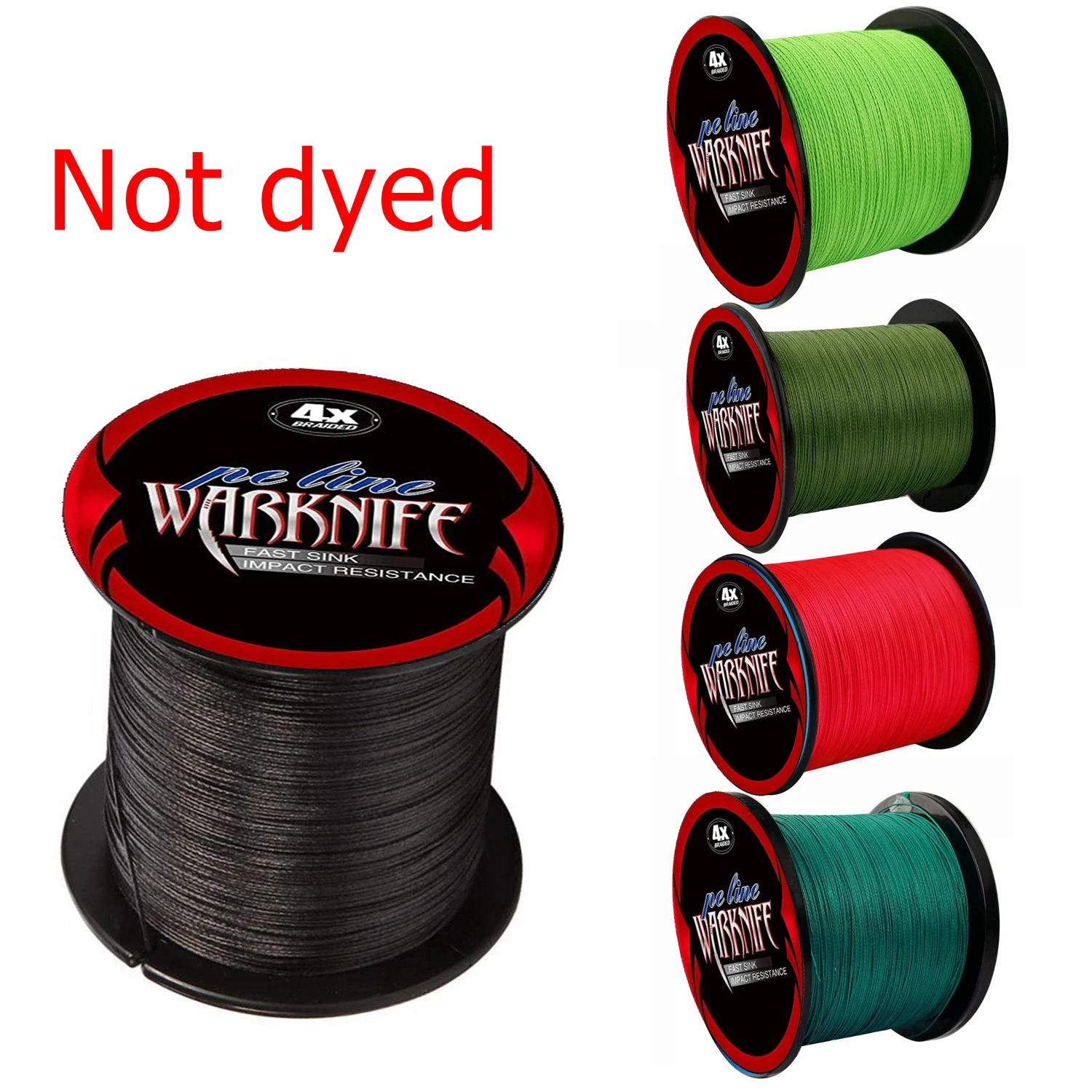 Warknife Japan 300m 500m X4 PE Braided Fishing Line 2 100LB Japanese ...