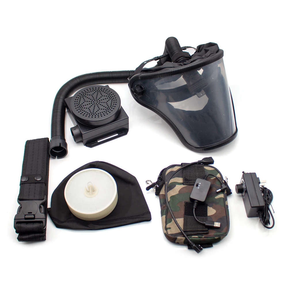 NEW-220V-Portable-Electric-Air-Supply-Positive-Pressure-Protective-Mask ...