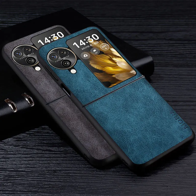 Premium PU Leather Phone Case for Oppo Find N3 N2 Flip Scratch ...