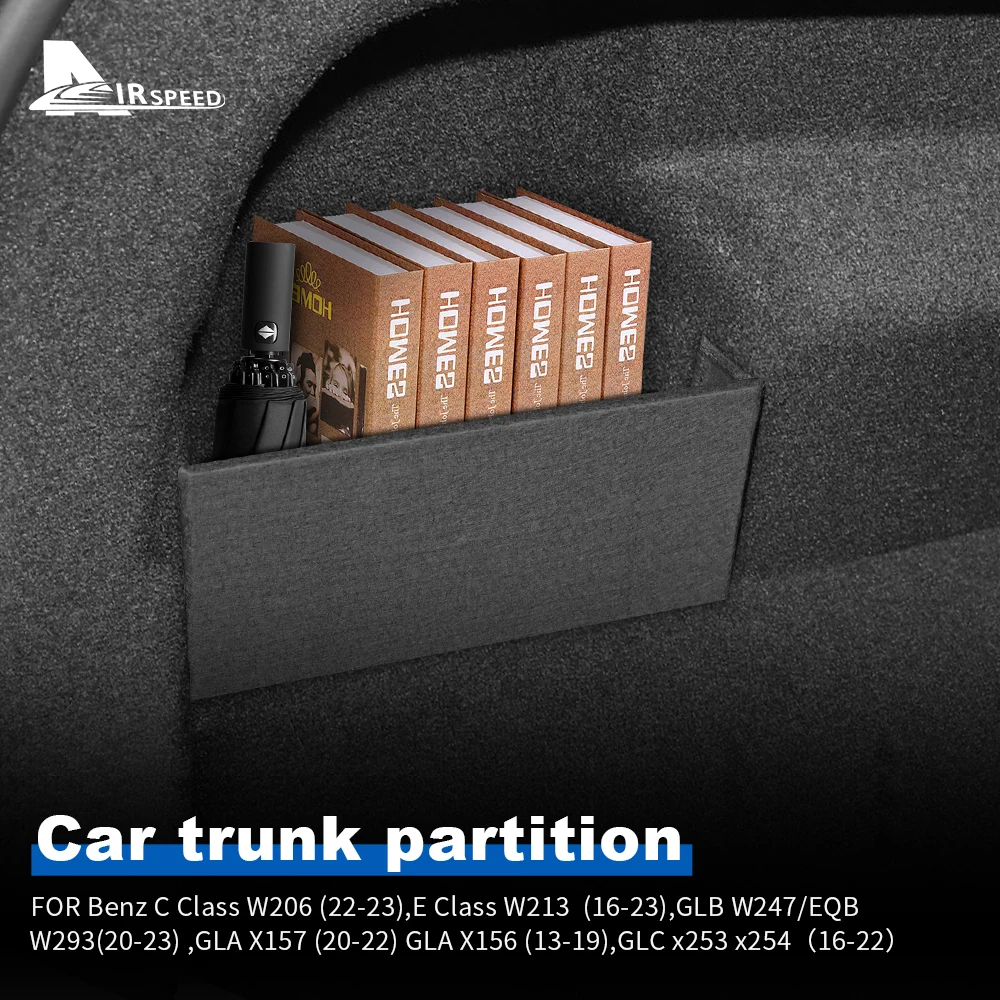Car Organizer Storage Sides Trunk Partition for Mercedes Benz C E GLA ...