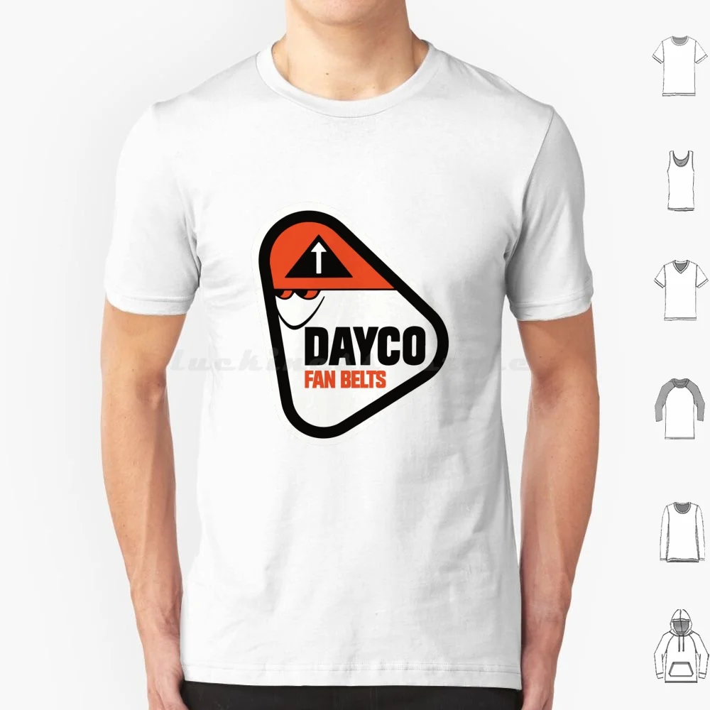 Vintage-Dayco-Fan-Belts-Sticker-Design-T-Shirt-Big-Size-100-Cotton ...