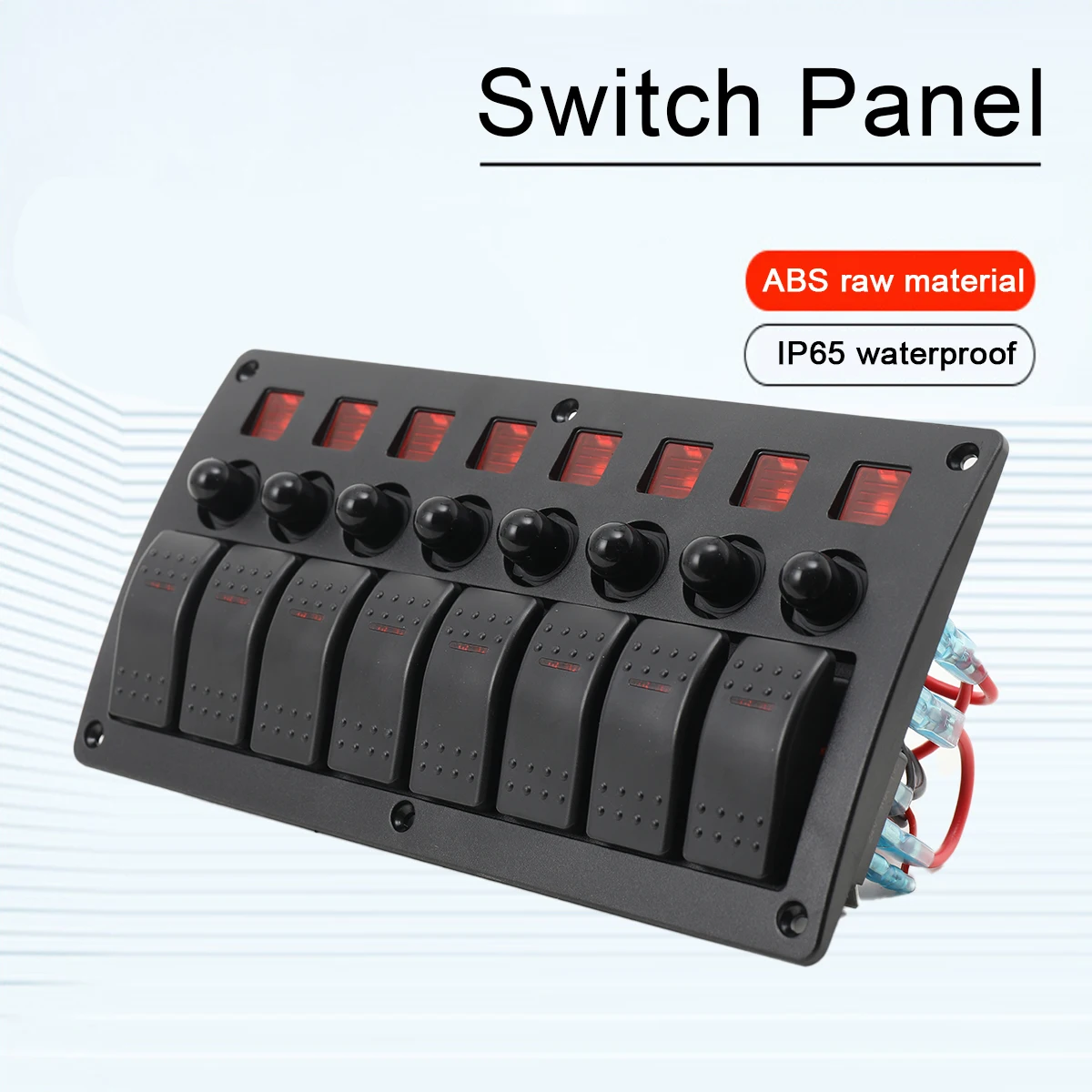 Panel de interruptor basculante para barco marino, 8 entradas, con ...