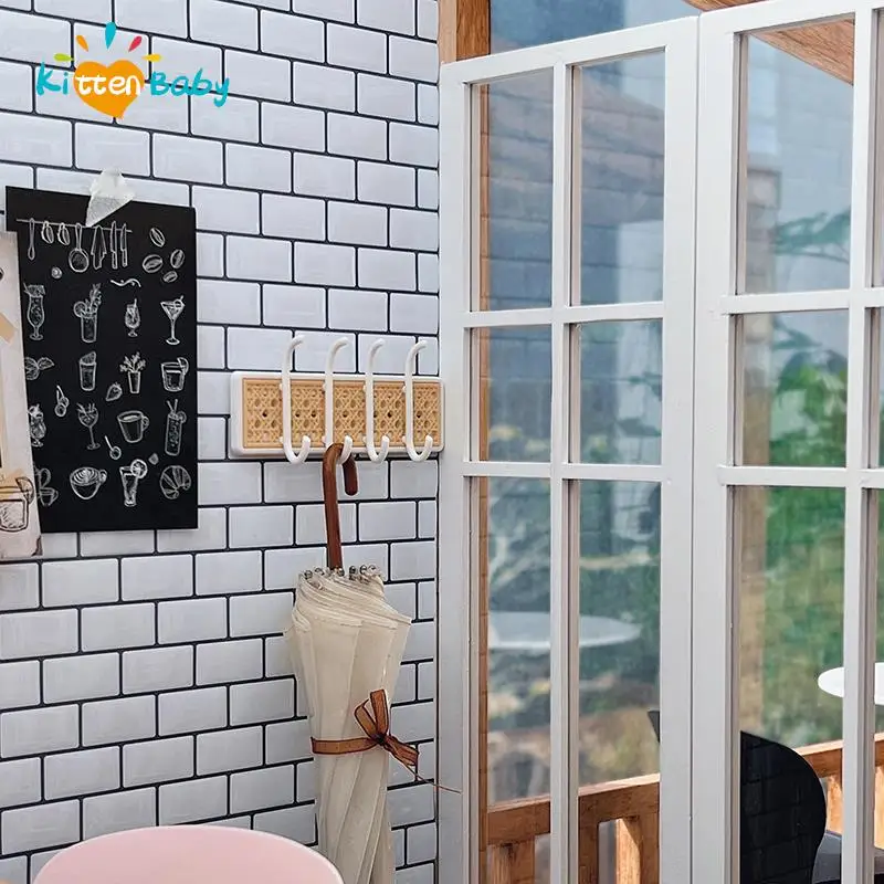 30-30CM-1-12-Miniature-Dollhouse-Furniture-White-PVC-Tile-Stickers ...